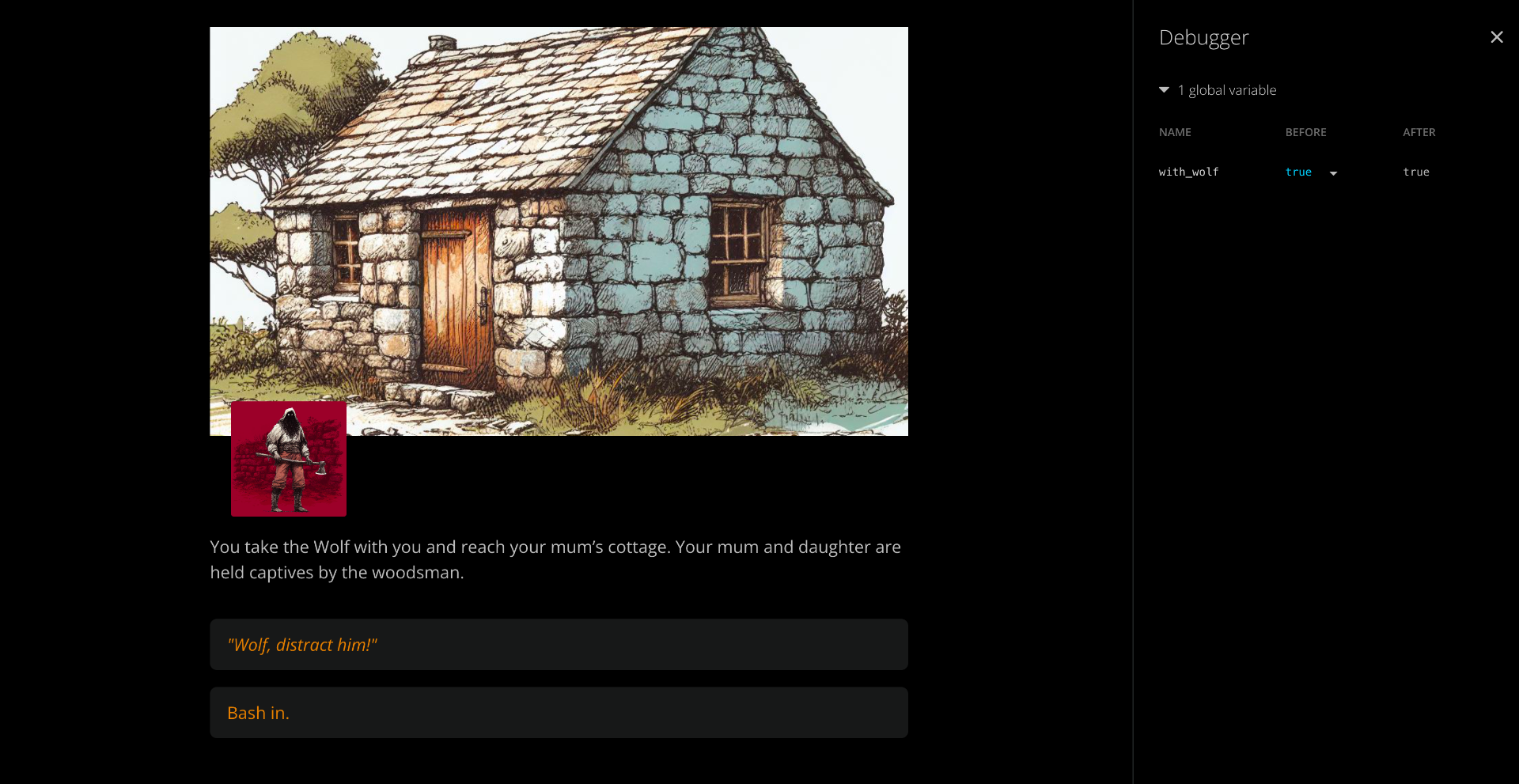 Write your interactive story in Arcweave